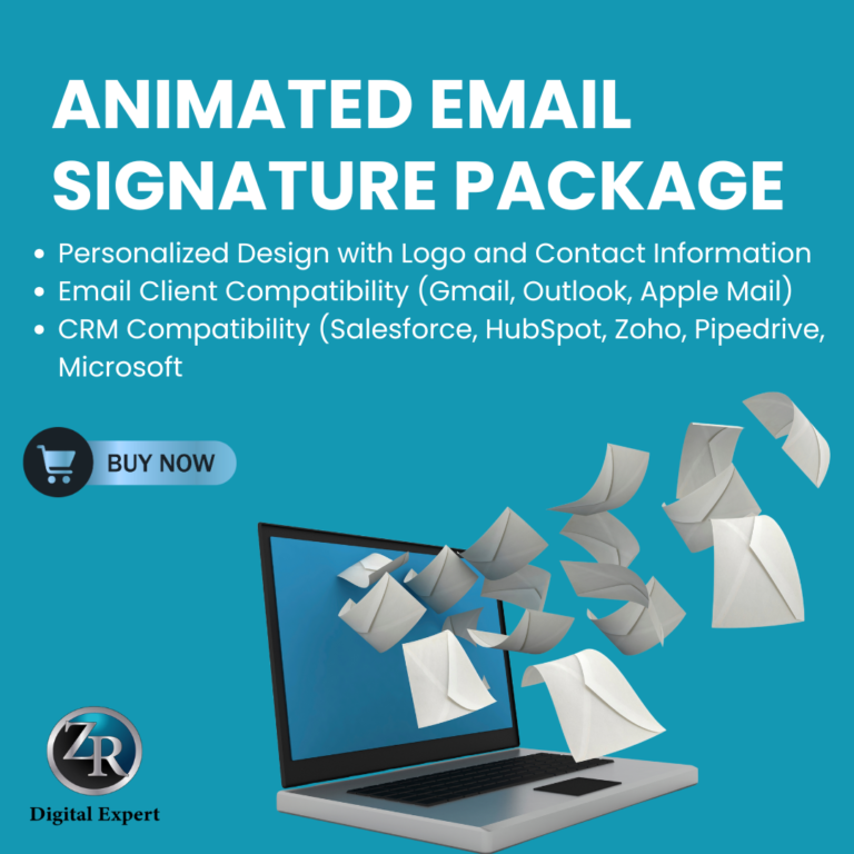 Animated Email Signature Package Deposit – Zr Digital Expert Ltd